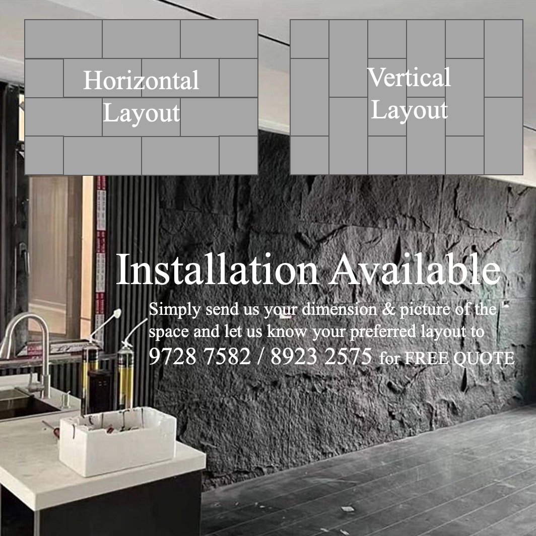 PU Stone Feature Wall Panel (Code:STWL-YLW) - Ecotecture Pte Ltd