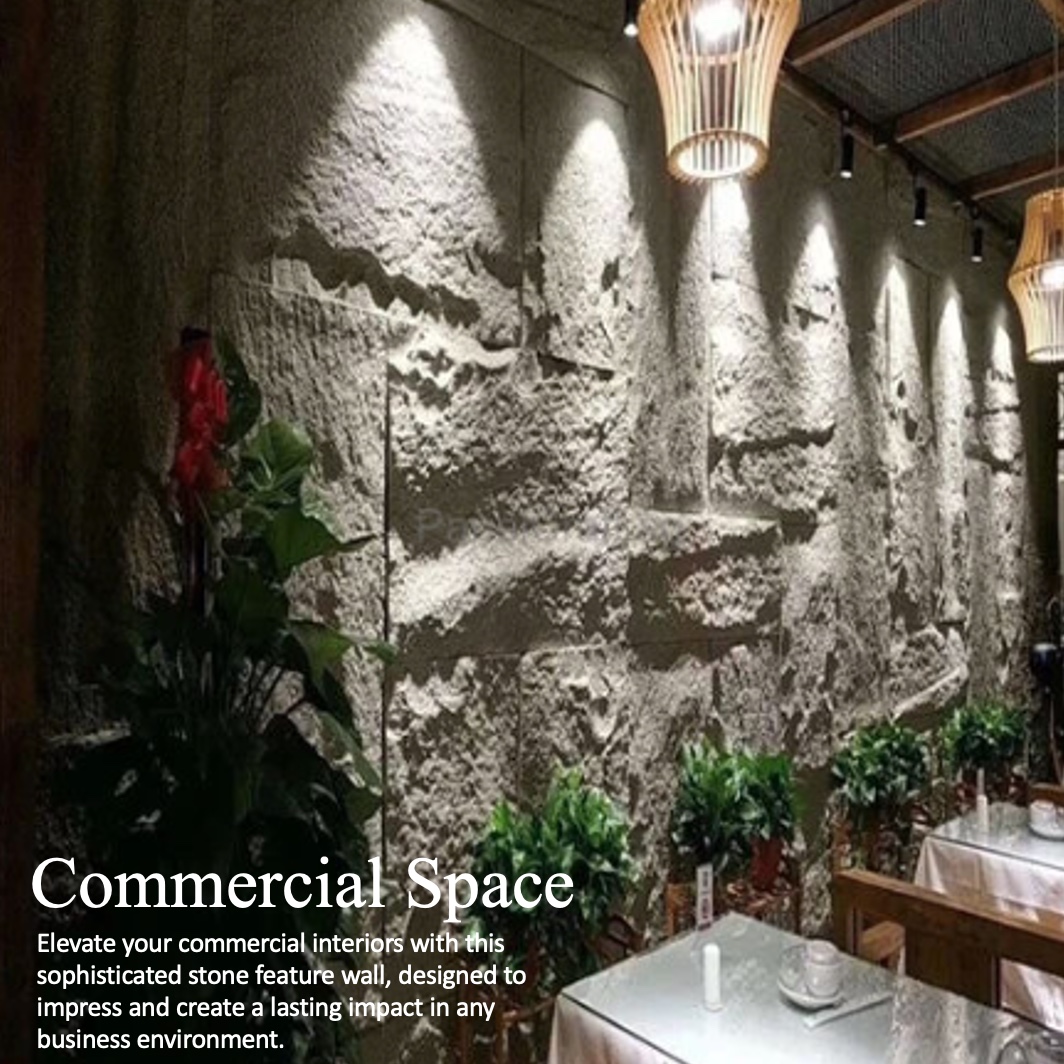 PU Stone Feature Wall Panel (Code:STWL-YLW) - Ecotecture Pte Ltd