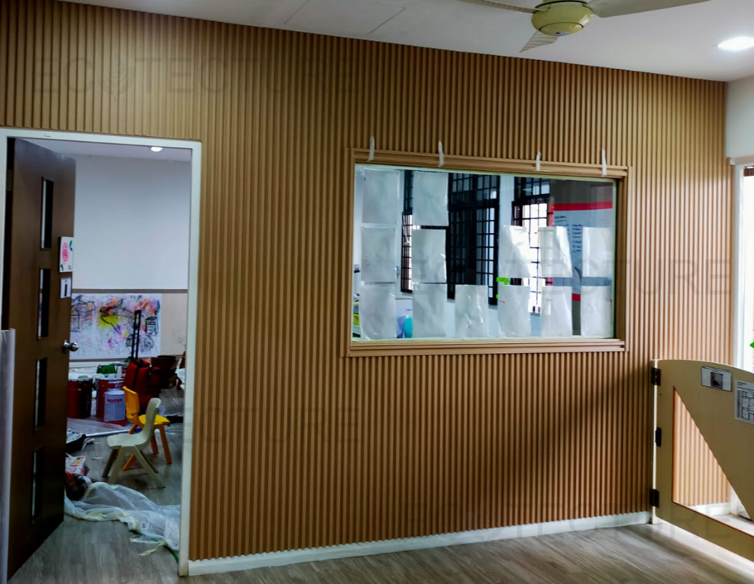 Fluted Wall Panel/ Wall Décor Installation - Ecotecture Pte Ltd