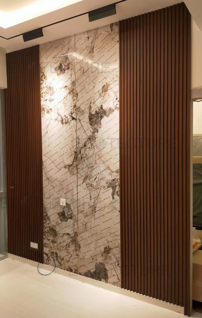 Fluted Wall Panel/ Wall Décor Installation - Ecotecture Pte Ltd